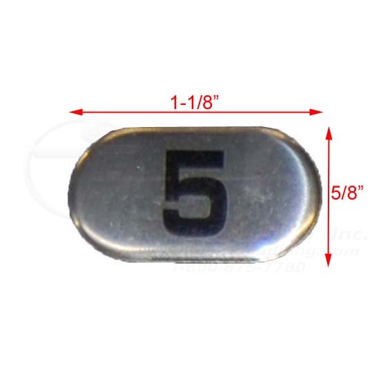 Silver Padded Dumbbell Sticker-5lb | Full Circle Padding