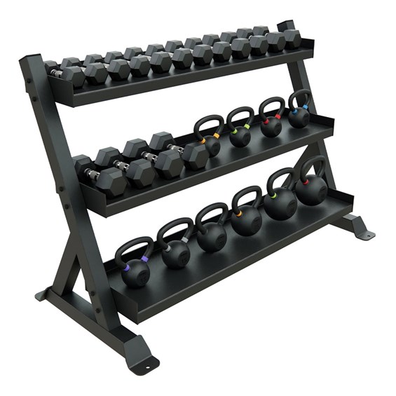 Granite Series Horizontal Kettlebell Rack by Power Systems | Full ...