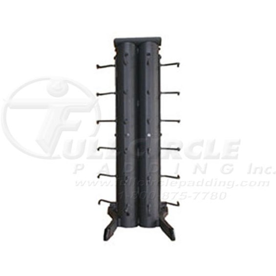 Body Solid Vertical Accessory Bar Storage Rack | Full Circle Padding