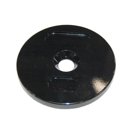 Black Steel Pro Style Dumbbell End Cap 0RPB000 | Full Circle Padding