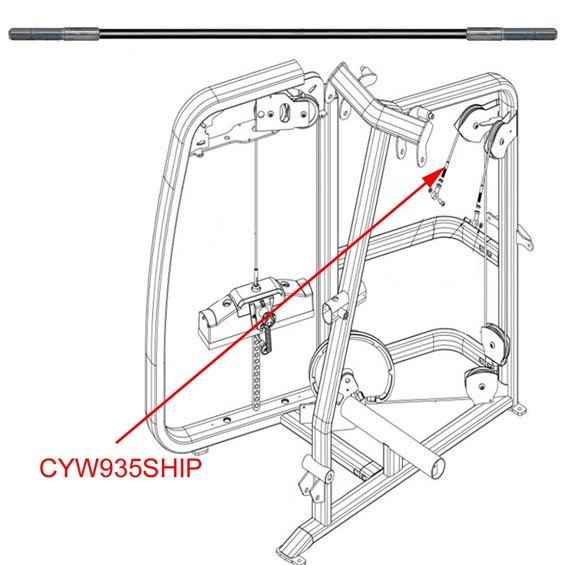 20030 Row Movement Arm Cable | Full Circle Padding