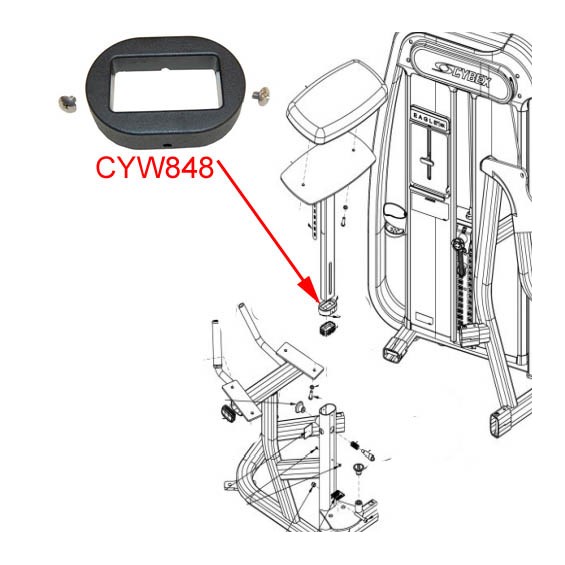Plastic Frame Bushing CYW848 | Full Circle Padding