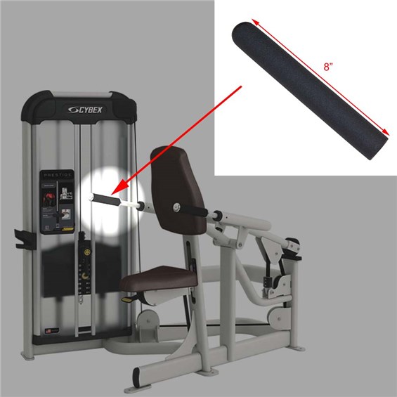 1-1/4" x 8" Thick Walled Closed End PVC Grip | Full Circle Padding