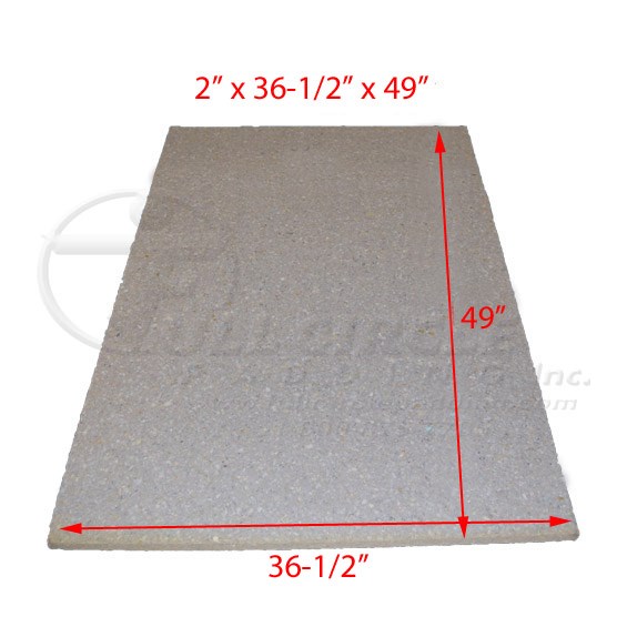 Sheet of 2" 8-10lb Rebond Foam 2"x36-1/2"x49" | Full Circle Padding