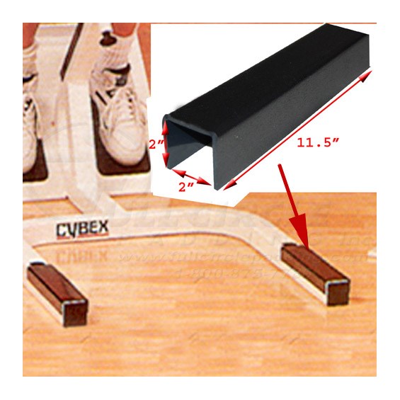 U-Shaped Textured Foot Guard with Double Sided Tape 2" + 2" + 2" x 11-1/2" | Full Circle Padding