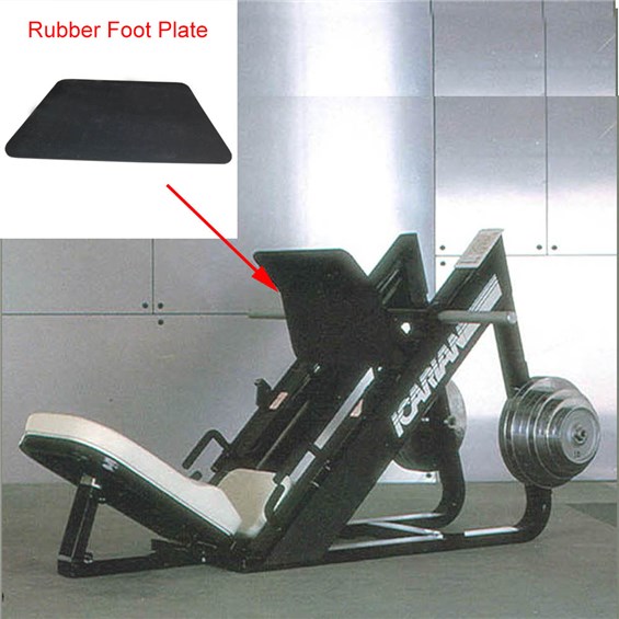 Rubber Foot Plate with Adhesive Transfer Tape | Full Circle Padding