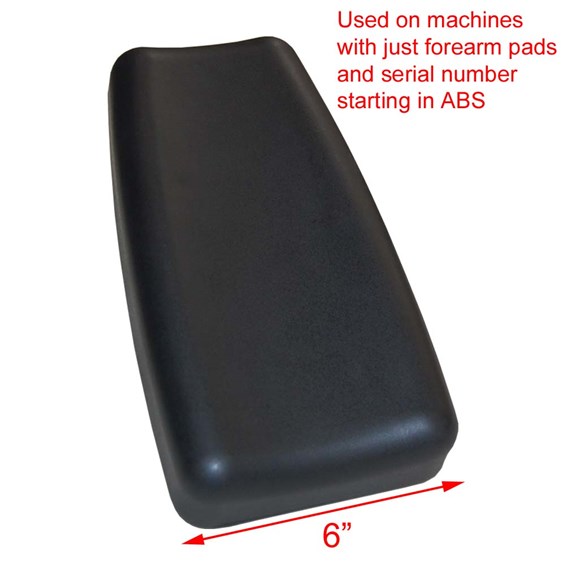 Molded Rubber Forearm Pad - Rounded Edges | Full Circle Padding