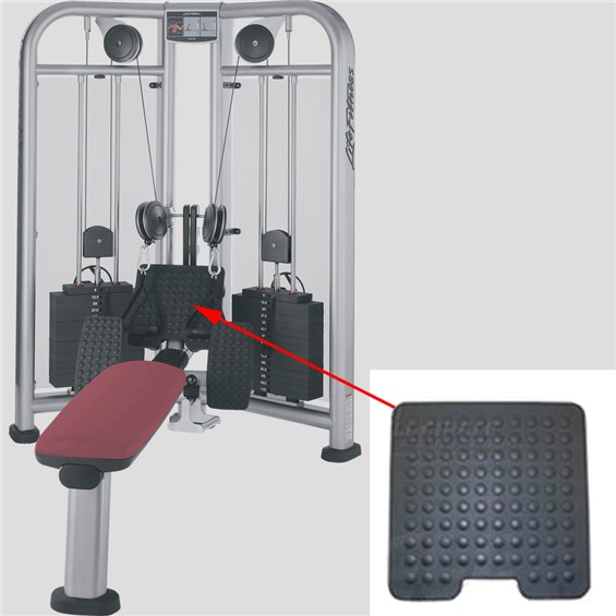 Rubber Covered Step Plate / Frame Guard with Screws | Full Circle Padding