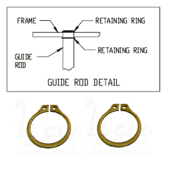 VR Guide Rod Retaining Ring - Set of 2 | Full Circle Padding