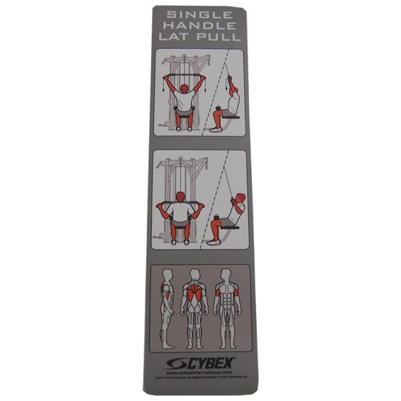 Single Handle Lat Pull Placard | Full Circle Padding