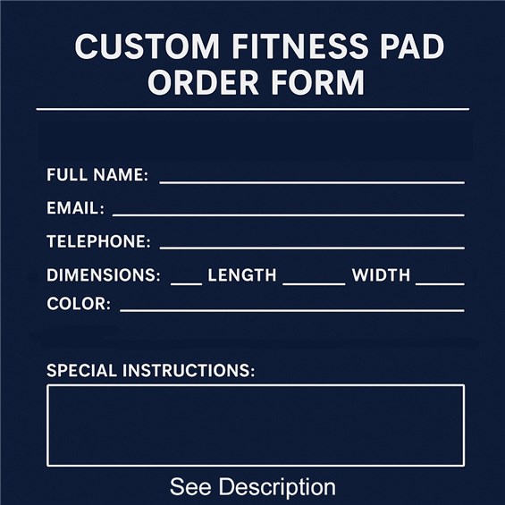 Custom Pad Order Form | Full Circle Padding
