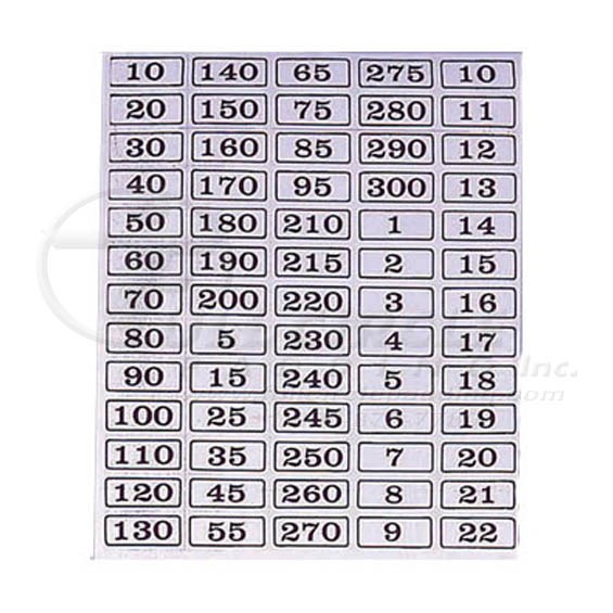 Weight Stack Sticker Set FW163 | Full Circle Padding