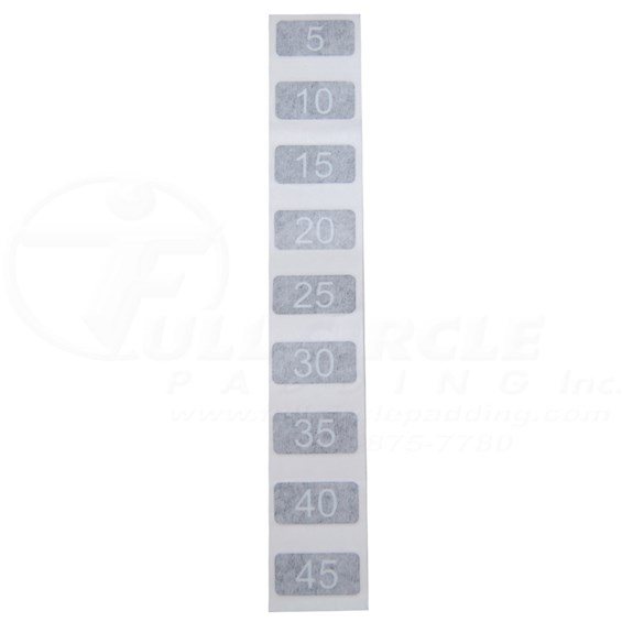 Weight Stack Decal FW187 | Full Circle Padding