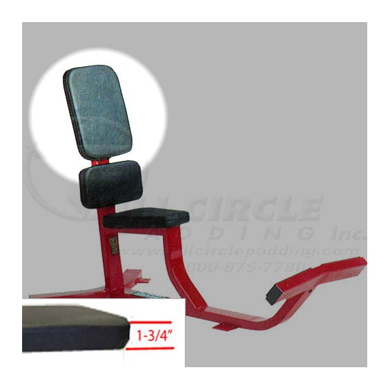 Back Pad with Nylon Edge Guard HAM027NYLON | Full Circle Padding