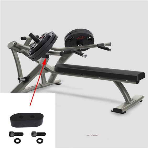 Rubber Bumper with Screws - Right Using Machine | Full Circle Padding