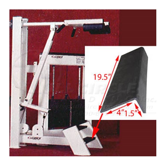 L-Shaped Textured Foot Guard 1-1/2" + 4" x 19-1/2" | Full Circle Padding