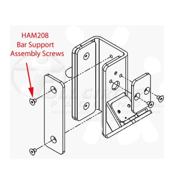 Bar Support Assembly Screw HAM208 | Full Circle Padding