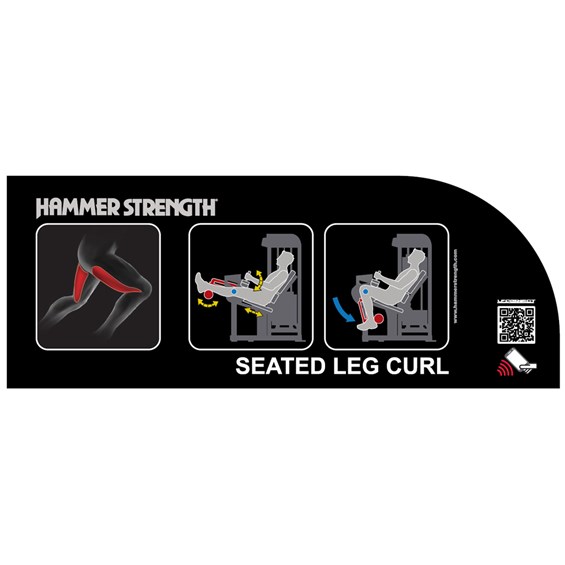 HS-SLC Seated Leg Curl Placard Decal | Full Circle Padding