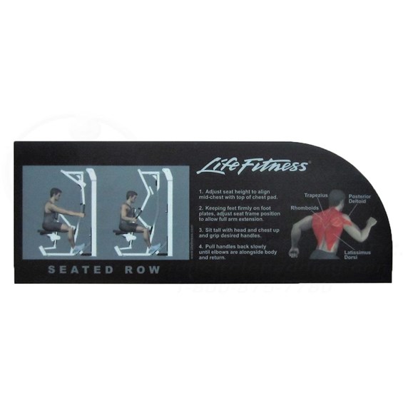 Pro 2 Seated Row Placard Assembly | Full Circle Padding