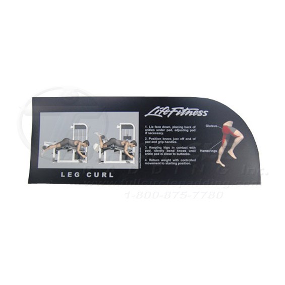 Pro 2 Leg Curl Placard Assembly | Full Circle Padding