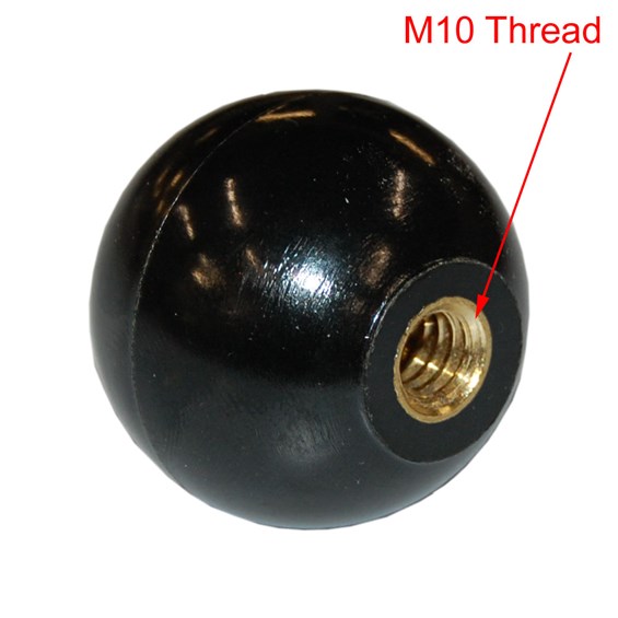 M10 Threaded Ball Knob | Full Circle Padding