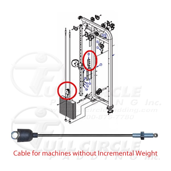 CMDAP Dual Adjustable Pulley Cable with Swivel End - without ...