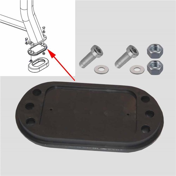 Foot Pad Assembly with Hardware | Full Circle Padding