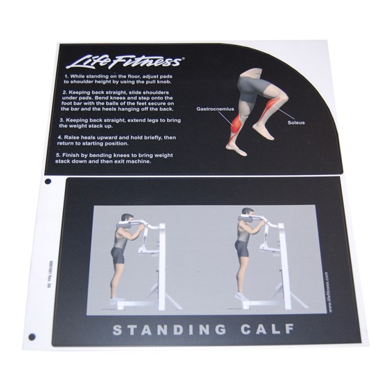 Pro2 Standing Calf Placard Decal | Full Circle Padding