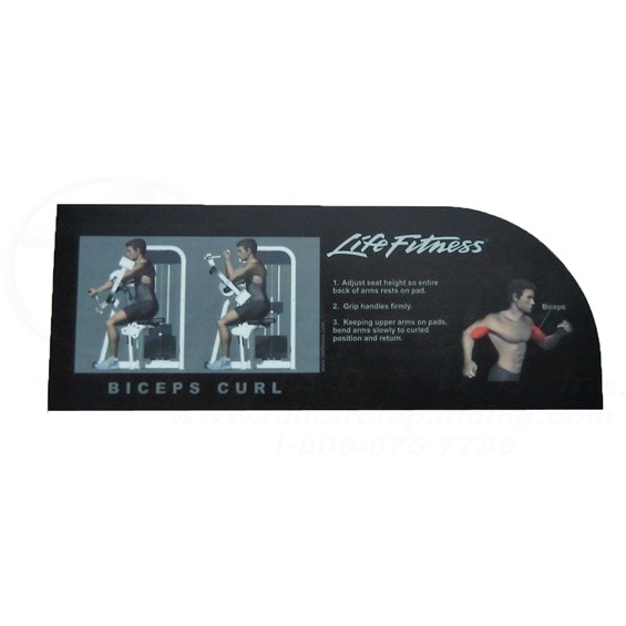 Pro2 Bicep Curl Placard Assembly | Full Circle Padding