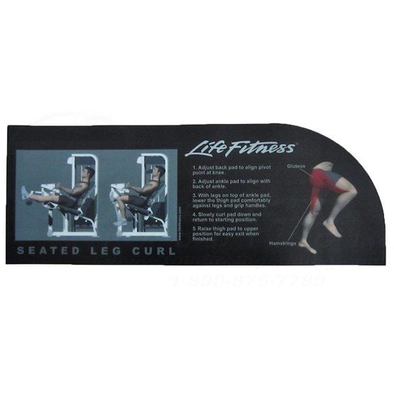 Pro2 Seated Leg Curl Placard Assembly | Full Circle Padding
