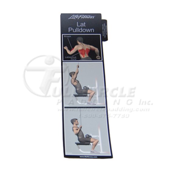 MJ Lat Pulldown Placard - Original Style | Full Circle Padding