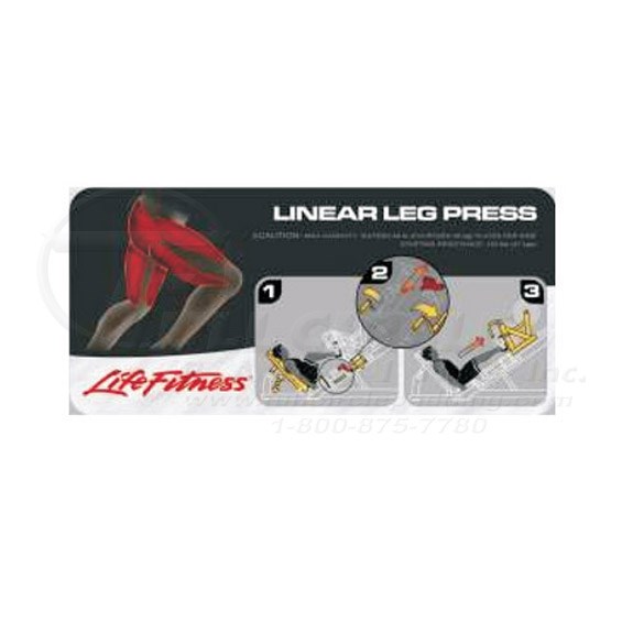 SPLLLP Linear Leg Press Instructional Placard | Full Circle Padding