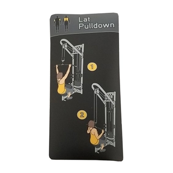 Lat Pulldown Placard | Full Circle Padding