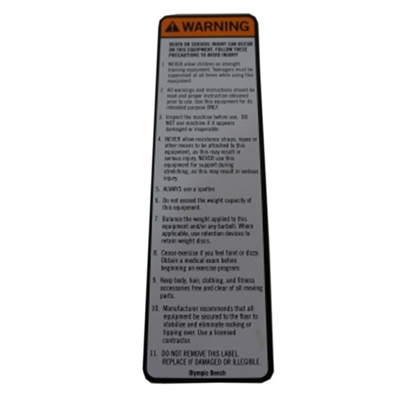 Warning Decal | Full Circle Padding