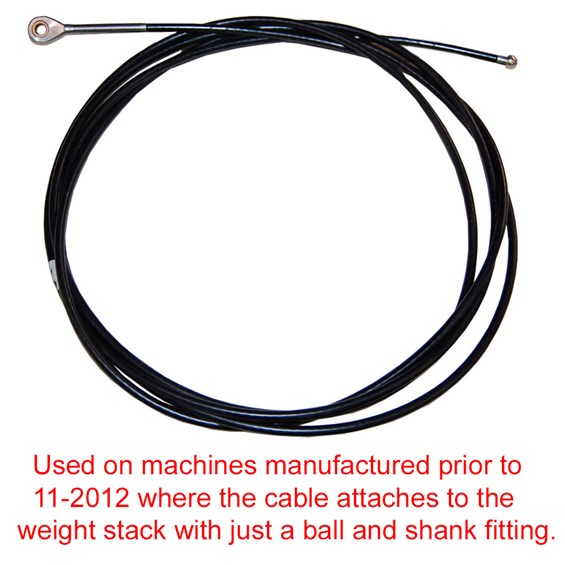 G7-S77 Calf Extension Weight Stack Cable (Before 11-2012 or Phase 3 ...