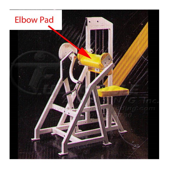 Elbow Pad with Two 5/16" x 3" Hex Head Bolts and One 5/16" x 1-1/4" Hex Head Bolt | Full Circle ...