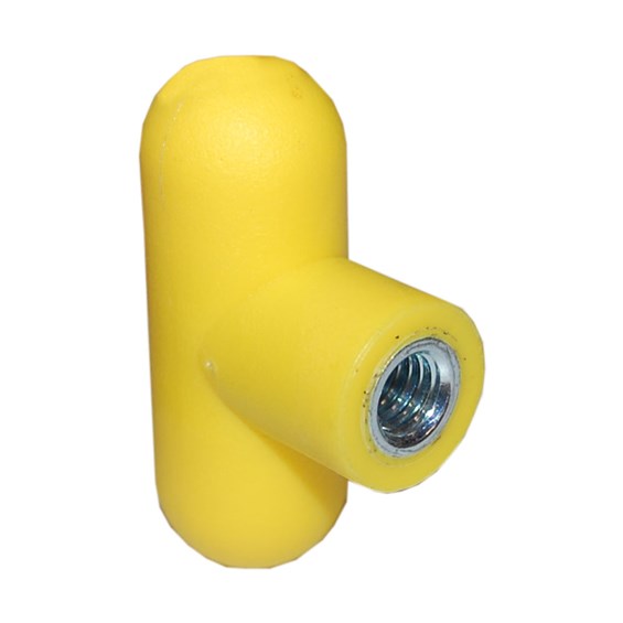 Nautilus Yellow T-Handle Pop Pin Knob 3/8"-16 Thread | Full Circle Padding