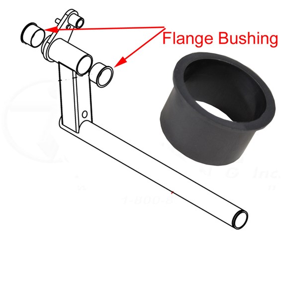Flange Bushing for Leg Roller Movement Arm | Full Circle Padding