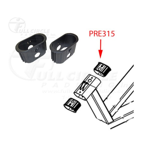 1 Pair Plastic Frame Bushings - Oval Frame | Full Circle Padding