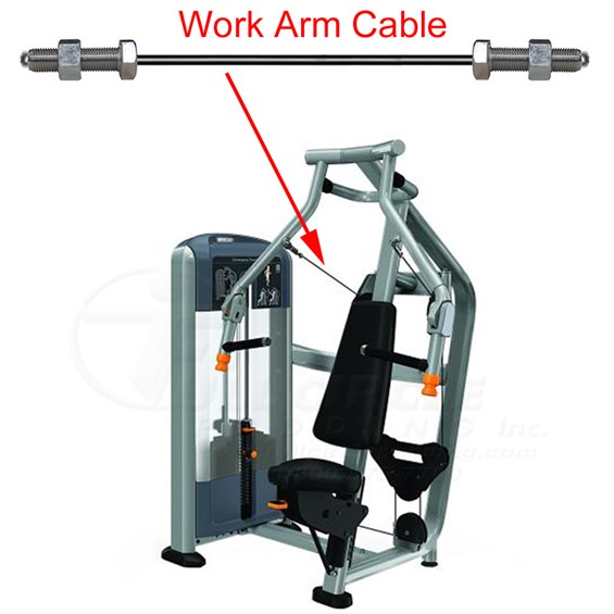 DSL414 Converging Chest Press Work Arm Cable | Full Circle Padding
