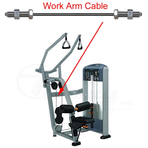 DSL314 Diverging Lat Pulldown Work Arm Cable | Full Circle Padding