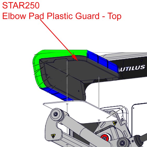 Elbow Pad Plastic Guard - Top/Elbow Portion | Full Circle Padding