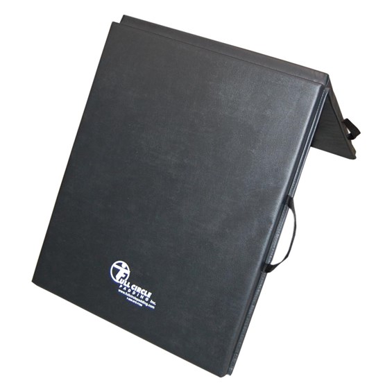 2' x 5' x1-3/8" Black Bi-Fold Stretch Mat with Dense X-Link Foam and ...