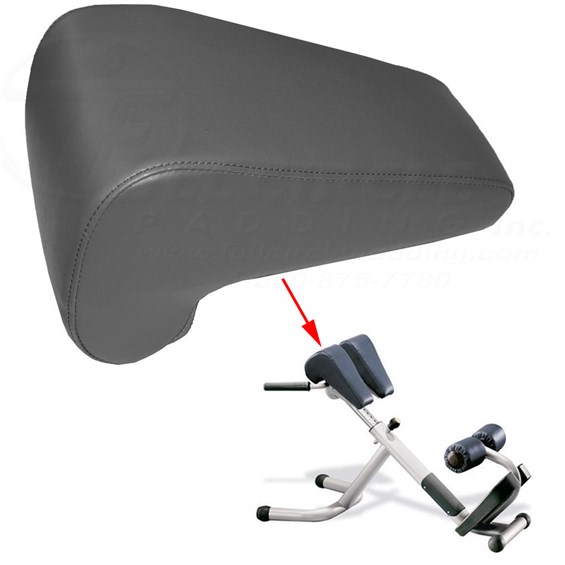 Left Thigh Pad in Technogym Vinyl | Full Circle Padding