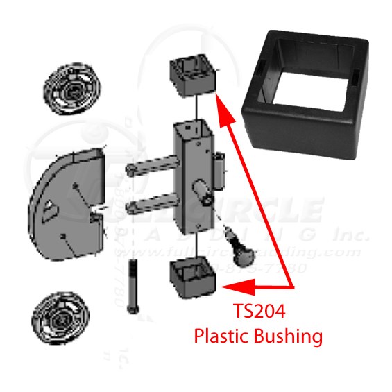 Square Plastic Bushing TS204 | Full Circle Padding