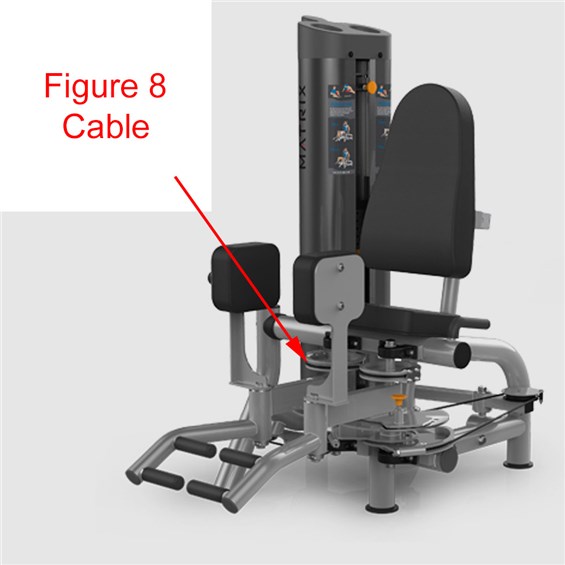 VY-6043 Hip Adductor / Abductor Figure 8 Cable | Full Circle Padding