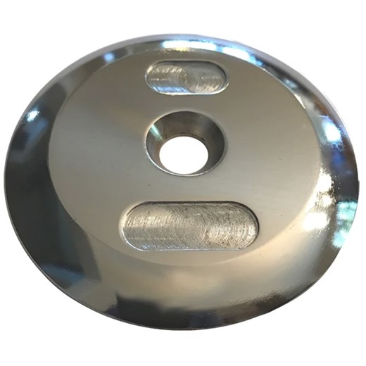 Chrome Pro Style Dumbbell End Cap 0RPC000 | Full Circle Padding