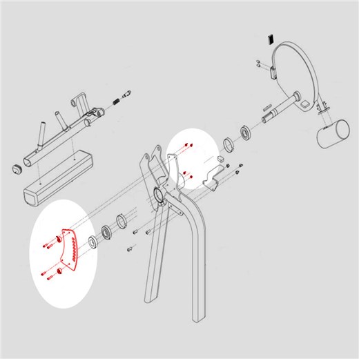 Pop Pin Plate with Screws, Bumpers and Lock Nuts | Full Circle Padding