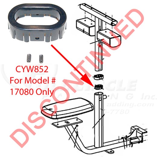 Plastic Frame Bushing with Pins CYW852 | Full Circle Padding