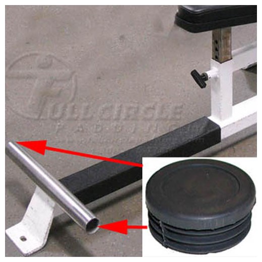 Flat Plastic End Cap LF109 | Full Circle Padding